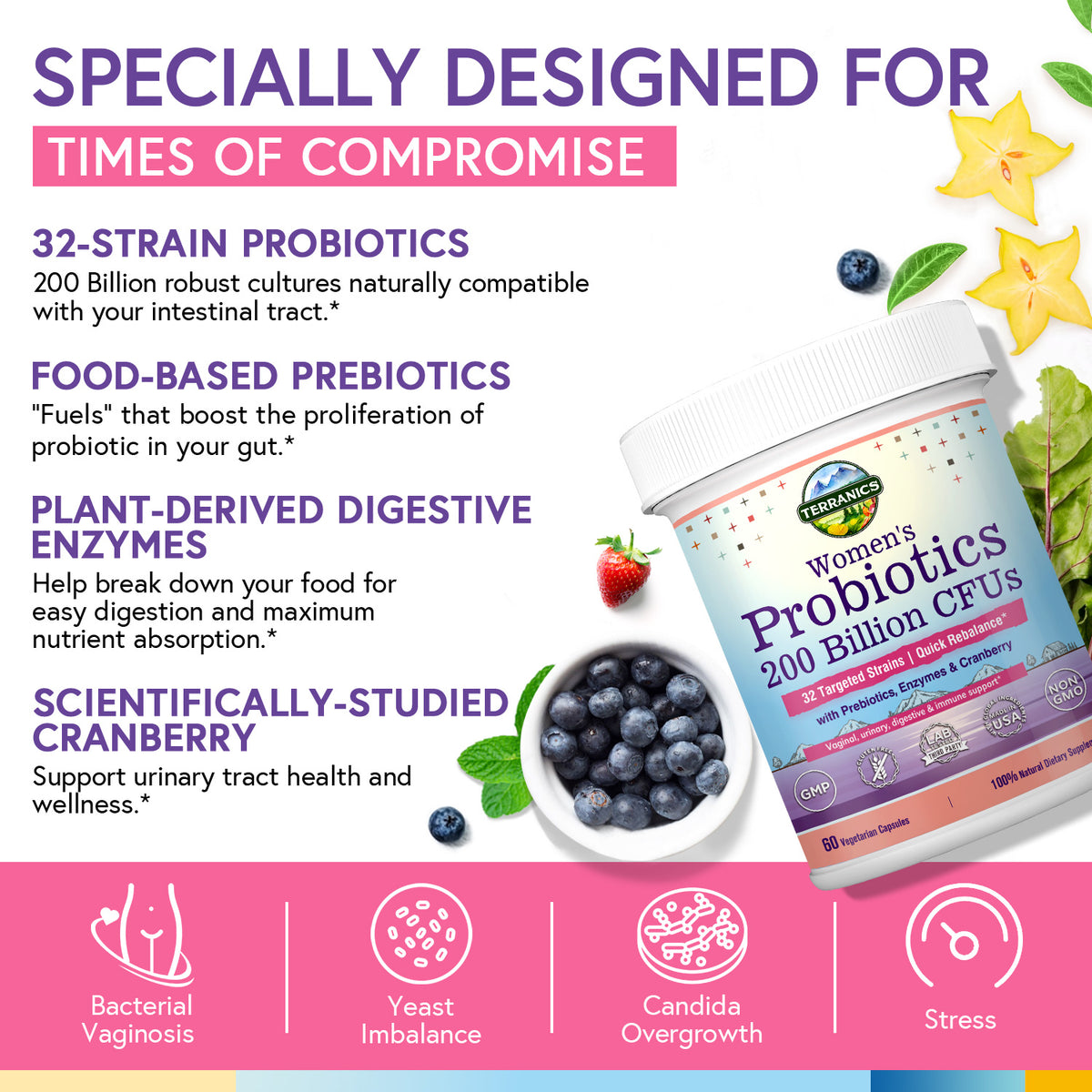 Women's Probiotic 200 Billion CFUs – Terranics